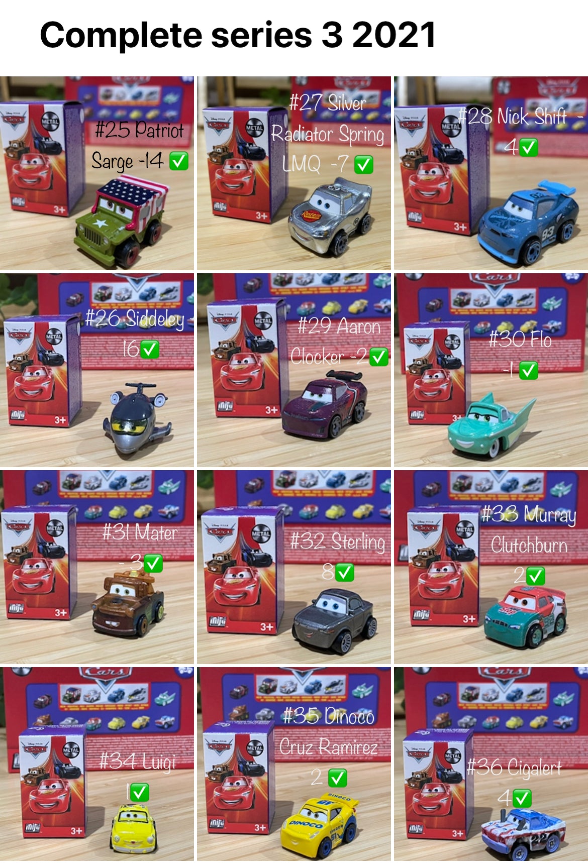 Mini Racers Disney Pixar Cars, Series 3 2021 – K's Toys Store